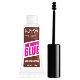 Nyx Cosmetics Damen Augenbrauenpflege "THE BROW GLUE INSTANT BROW STYLER", 5 gmedium braun, NYX PROFESSIONAL MAKEUP, Augenpflegemittel, f&uuml;r extremen Halt von bis