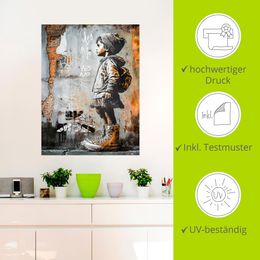 Wandbild Artland, B:90cm H:120cm, bunt, Vinyl, Wohnzimmer, Bilder, "Gro&szlig;e Schuhe", als Alubild, Leinwandbild, Poster, Wandaufkleber in verschied.