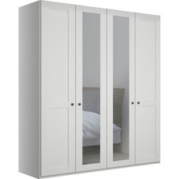 Kleiderschrank Wiemann, B:197,3cm H:216cm T:58cm, wei&szlig;, Glas, Holzwerkstoff, Schlafzimmer, Schr&auml;nke, "G&ouml;teborg, mit 95 &Ouml;ffnungswinkel, Made in