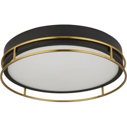 Searchlight Deckenleuchte "Phoenix 3Lt Flush", 3, &Oslash; 40cm H: 9,5cm, 1 Stk., gold, Badezimmer, Leuchten
