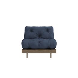 Daybett Karup Design, B:90cm H:85cm, blau, Bezug: 80% Baumwolle, 20% Polyester, Daybetten, "Roots Sofa Bed, Schlafsofa, Daybett, Bettfunktion,