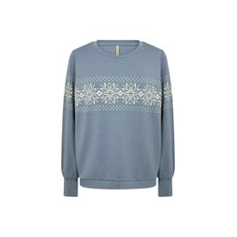 soyaconcept Damen Hausanzug "Soya Concept Combination clothing SC-BANU 216", Gr. XL6760 flint blau, Obermaterial: 48% Lyocell, 48% Polyester, 4%