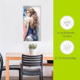 Wandbild Artland, B:75cm H:150cm, bunt, Alu Dibond, Wohnzimmer, Bilder, "Die Sch&ouml;nheit einer Frau V", als Alubild, Leinwandbild, Poster,