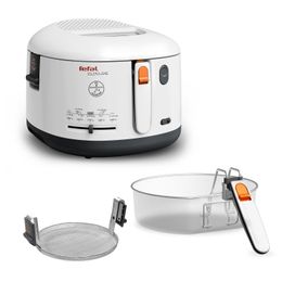 Tefal Fritteuse "One Filtra", B:34,4cm H:38,1cm, wei&szlig;, Fritteusen, 1,2 Kg, Auffangsieb f&uuml;r Frittierreste, sp&uuml;lmaschinenfest, FF1631