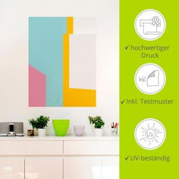 Wandbild Artland, B:60cm H:80cm, bunt, Vinyl, Wohnzimmer, Bilder, "pinky wall", als Alubild, Leinwandbild, Poster, Wandaufkleber in verschied. Gr&ouml;&szlig;en