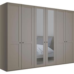 Kleiderschrank Wiemann, B:295,2cm H:216cm T:58cm, grau, Glas, Holzwerkstoff, Schlafzimmer, Schr&auml;nke, "G&ouml;teborg, mit 95 &Ouml;ffnungswinkel, Made in
