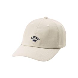 Levi's LEVI'S Damen Baseball Cap "LAZY GIRL LOGO CAP", wei&szlig;, unifarben, Baumwolle, Caps, mit Markenlogo Stickerei