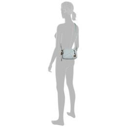Camel Active Damen Handtasche "Aurum", blau, Polyester, beschichtet, clean, unifarben mit Farbeins&auml;tzen, Taschen, aus recyceltem Polyester in