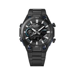 CASIO EDIFICE Herren Smartwatch, schwarz, Smartwatches, Solaruhr, Armbanduhr, Herrenuhr, Hand Moving Funktion, Neo-Display