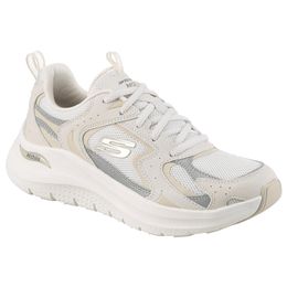Skechers Damen Sneaker "ARCH FIT 2.0", Gr. 41natur, hellgrau, Lederimitat, Mesh, Schuhe, Chunky Sneaker, Schn&uuml;rschuh mit Plateau Sohle