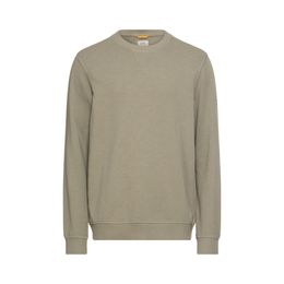 Sweatshirt Camel Active, Herren, Gr. L, khaki, Sweatware, Obermaterial: 100% Baumwolle, unifarben, normal h&uuml;ftbedeckend, Rundhals, B&uuml;ndchen, Sweatshirts Sweatshirt, unifarben aus reiner Baumwoller