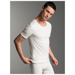 TRIGEMA Herren Funktionsshirt "TRIGEMA T-Shirt aus Merinowolle", beige, Gr. S, Stoff, 80% Wolle (Merinowolle), 20% Polyamid, Shirts