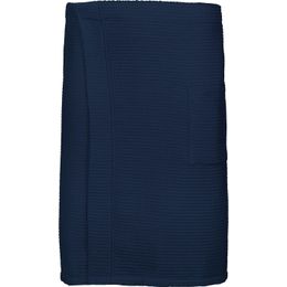 Kilt Vossen, L:60cm, schwarz, Waffelpiqu&eacute;, Hausm&auml;ntel, "Will-L, ideal f&uuml;r Sauna & Spa", Saunakilt f&uuml;r Herren,Waffelpiqu&eacute;-Struktur,reine Baumwolle,