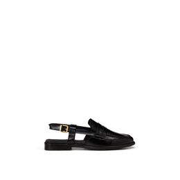 Marc O'Polo MARC O'POLO Damen Loafer "aus gl&auml;nzendem Rindleder", Gr. 38schwarz, Obermaterial: 100% Leder, unifarben, Schuhe