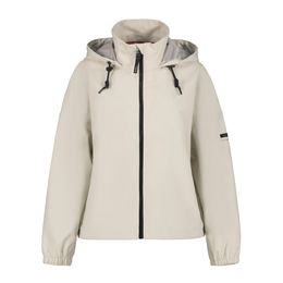 Icepeak Damen Softshelljacke "ADRIAM", beige, Gr. 38, Obermaterial: 100% Polyester, Jacken, wasserabweisendes Obermaterial, mit 8000 mm Wassers&auml;ule,