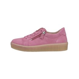 Gabor Damen Sneaker "Gabor Sneaker Leder", Gr. 40hellpink, Leder, Schuhe