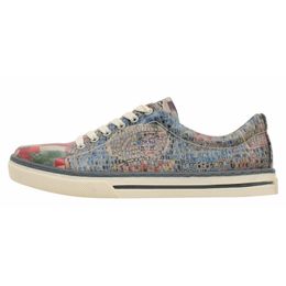 DOGO Damen Sneaker "Classic Schn&uuml;rsneaker Never Ending Story Damen Sneaker, Classic", Gr. 38, bunt, Lederimitat, Schuhe, Handgefertigt