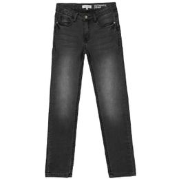 STACCATO Kinder 5-Pocket-Jeansgrau denim, Gr. 158, unifarben, Denim/Jeans, Obermaterial: 80% Baumwolle, 19% Polyester, 1% Elasthan, Jeans, mit