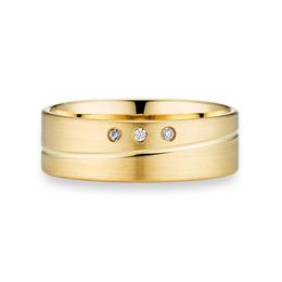Phoenix PH&Ouml;NIX Damen Trauring "Schmuck Partnerring Ehering Verlobungsring Freundschaftsring", 64, 0,03 SI = kleine Einschl&uuml;sse mit Brillanten, Silber 925