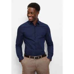 OLYMP Herren Businesshemd "OLYMP Level Five 24/Seven, body fit, Modern Kent"marine, Gr. 41, 64% Baumwolle, 27% Polyester, 9% Elasthan, Hemden