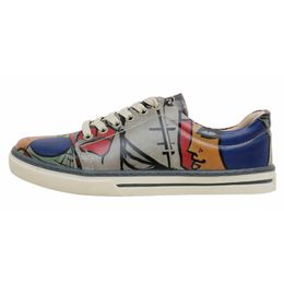 DOGO Damen Sneaker "Classic Schn&uuml;rsneaker - No More Drama Damen Sneaker, Classic", Gr. 40, orange, Lederimitat, Schuhe, Handgefertigt