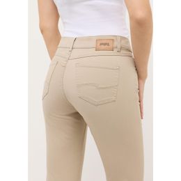Angels Damen Straight-Jeans "CICI", beige, Gr. 46, Web, Obermaterial: 89% Baumwolle, 8% Polyester, 3% Elasthan, Jeans, in Slim Fit-Passform