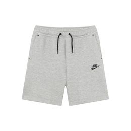 Nike Sportswear Shorts 'TCH FLC' Jungen Gr&ouml;&szlig;e 128/138 graumeliert / schwarz