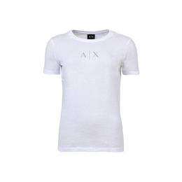 Armani Exchange Damen T-Shirt "T-Shirt T-SHIRT 1er Pack", wei&szlig;, Gr. L, Obermaterial: 100% Baumwolle CO., Shirts