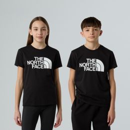 The North Face M&auml;dchen T-Shirt "TEEN EASY REGULAR SS TEE", schwarz, Gr. S, Obermaterial: 60% Baumwolle, 40% Polyester, Shirts, f&uuml;r Jugendliche,