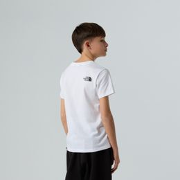 The North Face M&auml;dchen T-Shirt "TEEN EASY REGULAR SS TEE", wei&szlig;, Gr. M, Obermaterial: 60% Baumwolle, 40% Polyester, Shirts, f&uuml;r Jugendliche,