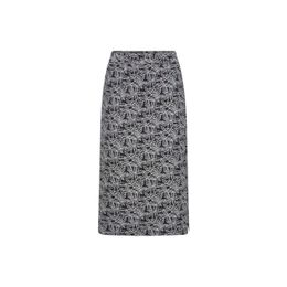 GOLDNER Damen Jerseyrock "Kurzgr&ouml;&szlig;e Schlupfrock mit floralem Muster", schwarz, Gr. 22, Obermaterial: 92% Viskose CV. 8% Elasthan EL., R&ouml;cke,