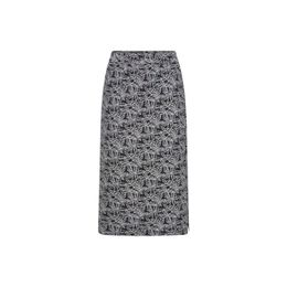 GOLDNER Damen Jerseyrock "Kurzgr&ouml;&szlig;e Schlupfrock mit floralem Muster", schwarz, Gr. 20, Obermaterial: 92% Viskose CV. 8% Elasthan EL., R&ouml;cke,