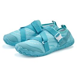 Venice Beach Damen Aquaschuh "Badelatsche, Badeschuhe, Badeschlappe, Barfu&szlig;schuh, leichter Slipper", Gr. 43, blau, Obermaterial: 100% Textilmaterial.