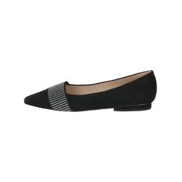 Peter Kaiser Damen Ballerina "Peter Kaiser Ballerinas Veloursleder/Textil", Gr. 37, schwarz, Textil, Veloursleder, Schuhe