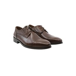 LINDBERGH Herren Schn&uuml;rschuh "Business-Schuhe", Gr. 42, braun, Obermaterial: 100% Rindsleder. Futter: 100% Schweinsleder, Schuhe