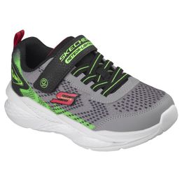 Skechers M&auml;dchen Sneaker "Skechers METEOR-LIGHTS 2.0", Gr. 33grau, schwarz, Lederimitat, Textil, Mesh, kontrastfarbene Details, Schuhe, Sportschuh