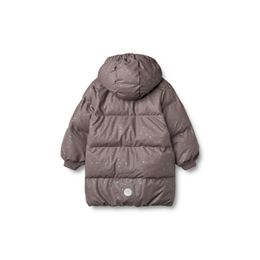 Wheat M&auml;dchen Winterjacke "Wheat PU Puffer Jacket Coast"lila stone stars, Gr. 110, unifarben, 100% Polyester, Jacken, winddicht