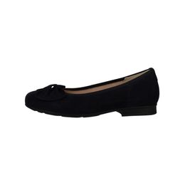 Gabor COMFORT Damen Ballerina "Gabor Comfort Ballerinas Veloursleder", Gr. 40dunkelblau, Veloursleder, Schuhe