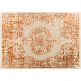 Teppich, B:68cm H:8mm L:140cm, beige, Gallery M BRANDED BY MUSTERRING, Kunstfaser, Wohnzimmer, Teppiche, "BELLA", Kurzflor, Wohnzimmer, Vintage