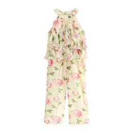 Baker By Ted Baker Jumpsuit M&auml;dchen Gr&ouml;&szlig;e 104 pastellgelb / gr&uuml;n / altrosa / hellpink