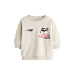 next Sweatshirt Jungen Gr&ouml;&szlig;e 86 ecru / rosa / schwarz