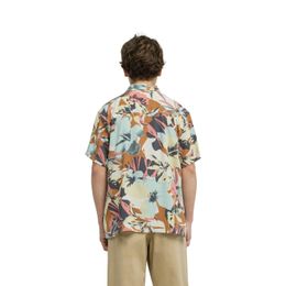 Strandshirt Quiksilver "Safe Paradise", Jungen, Gr. 12, garden glade interact floral, Obermaterial: 100% Viskose;, Shirts