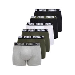 Puma Boxershorts Herren Gr&ouml;&szlig;e S graumeliert / khaki / schwarz / wei&szlig;