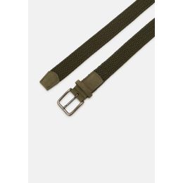 Lloyd Men's Belts Jungen Flechtg&uuml;rtel "Lloyd Belts Herreng&uuml;rtel 0255", gr&uuml;n, Gr. 90, LLOYD MEN&rsquo;S BELTS, Kunstfaser, G&uuml;rtel