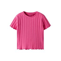 name it T-Shirt 'NKFNoralina' M&auml;dchen Gr&ouml;&szlig;e 134/140 dunkelpink