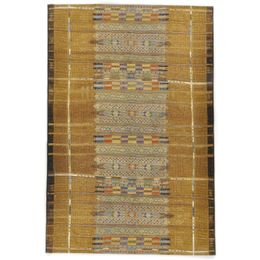 Teppich, B:60cm H:5mm L:100cm, gelb, Kunstfaser, Polyester, Polypropylen, Wohnzimmer, Teppiche