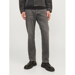 Jack & Jones JACK & JONES Herren Loose-fit-Jeans "JJICHRIS JJORIGINAL SBD 921 SN", schwarz, Gr. 31, leichte Abriebeffekte, Denim/Jeans, Obermaterial: 100%