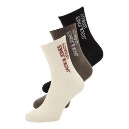 Jack & Jones Jack & Jones Junior Socken 'JACROAR' Jungen Gr&ouml;&szlig;e 38/43 schoko / schwarz / wei&szlig;