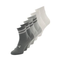 Under Armour Sportsocken 'Essential ' Herren Gr&ouml;&szlig;e 35/37.5 hellgrau / dunkelgrau / wollwei&szlig;