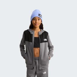 The North Face Kinder Fleecejacke "TEEN REAXION FZ HOODIE"smoked pearl, Gr. M, Obermaterial: 100% Polyester. Taschenfutter: 100% Polyester, Jacken,